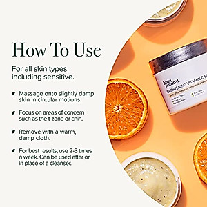 InstaNatural Vitamin C Face Polish Scrub and Face Exfoliator, Face Exfoliating Scrub, Face Scrubber Exfoliator and Pore Minimizer, Exfoliating Face Wash and Facial Scrubs for Women