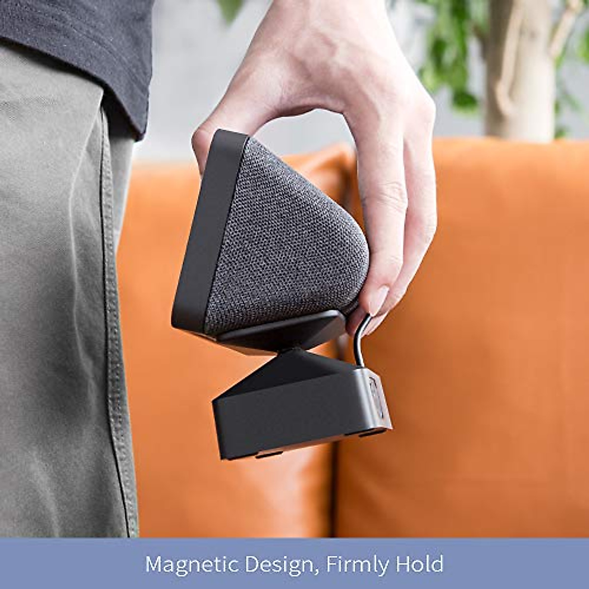 GGMM ES5 Battery Base for Show 5, Wireless Show 5 Battery Base Make Smart Speaker Portable, Show 5 Stand, Magnetic Attachment, Black (Show 5 Not Included)