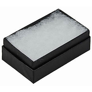JPB Black Swirl Cotton Filled Jewelry Box #21 (Case of 100) 2.5 inches x 1.5 inches