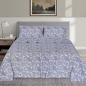 RUVANTI Flannel Sheets Full Size - 100% Cotton Brushed Flannel Bed Sheet Sets - Deep Pockets 16 Inches (fits up to 18") - All Seasons Breathable & Super Soft - Warm & Cozy - 4 Pcs - Aura