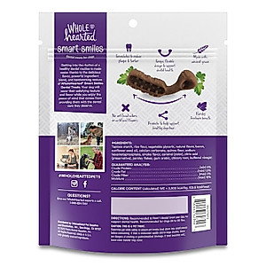 WholeHearted Smart Smiles Bacon Flavor Medium Dog Dental Treats 6.5 oz. Count of 7