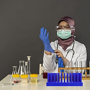 iplusmile 66 Place Test Tube Rack Pillar Test Tube Holder Labs Scientific Experiments Experimental Tools, 12-15mm