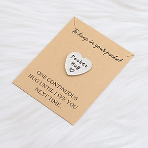 MAOFAED Pocket Hug Token Gift Idea Going Away Gift Long Distance Relationship Gift for Girlfriend Boyfriend (keep in pocket card)
