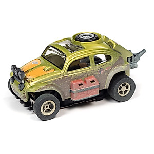 Auto World Xtraction 1965 Volkswagen Baja Bug (Green) HO Scale Slot Car