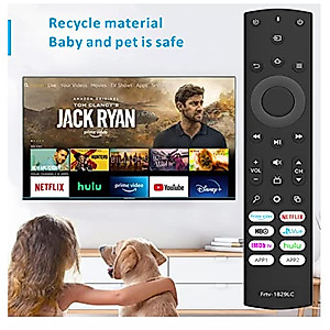 Replacement Remote for All Insignia Fire TVs and Toshiba Fire Edition/AMZ Omni Fire TV/AMZ 4-Series Fire TVs with Netflix, Prime Video, ImdbTV, Hulu and More