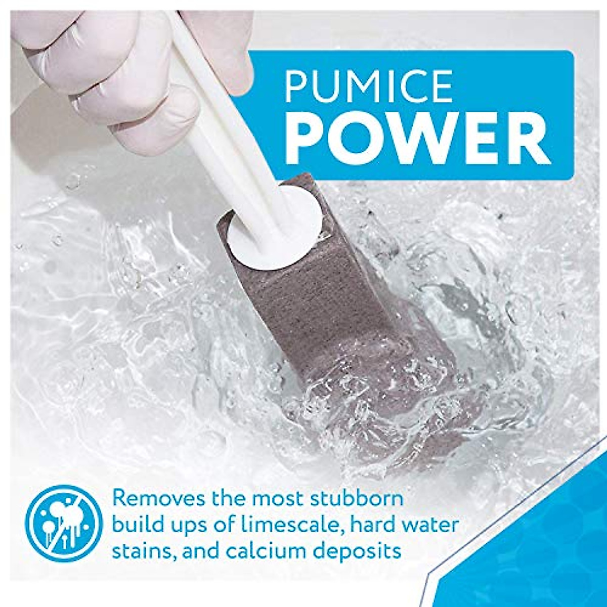 [2 Pack] Pumice Stone Toilet Bowl Cleaner with Extra Long Handle - Limescale Remover - Pumice Toilet Brush - Also Cleans BBQ Grills, Tiles, Tile Grout, & Swimming Pools by Impresa