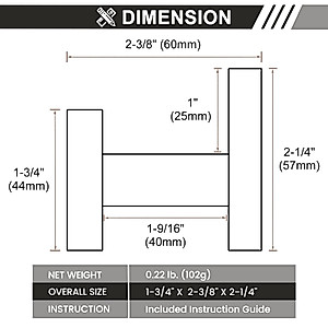 Suyar Bathroom Towel Hook Brushed Nickel, 304 Stainless Steel Bath Robe Clothes Holder, Hand Dish Towel Hanger for Kitchen Cabinet, Wall Mounted
