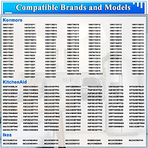 W10238100 WPW10238100 W10498992 Refrigerator Water Inlet Valve, Compatible with Whirlpool Kitchen-Aid Kenmore May-tag Jenn-Air IKEA Refrigerator, Replacement for W11451511 AP6017532 IMV-8100 K-77473