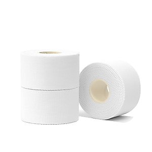 (3 Pack) Lobtery White Athletic Tape (1.5" x 10yds)Breathable type Very Strong Athletic Tape No Sticky Residue for Athletes, Sport Trainers and First Aid Injury Wrap, Suitable for Fingers Ankles Wrist