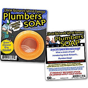 Uncle Richard’s Plumbers Soap – Cleans Dirty Pipes Plumber Gifts for Men Handyman Gifts Soap for Men Naughty Stocking Stuffers for Guys Plumber Tools Willy Washer Weiner Dick Soap Gag Gifts f