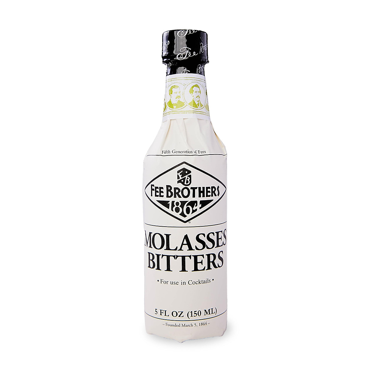 Fee Brothers Molasses Cocktail Bitters - Aromatic Cocktail Mixer & Concentrated Flavoring, Gluten Free, Vegan-Friendly, 5 fl oz
