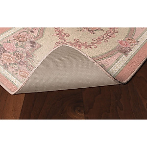 Brumlow MILLS Estate Rose Floral Blossoms Traditional Area Rug for Living Room Mat, Dining, Kitchen Rugs, Bedroom Carpet and Home Décor, 22" x 60", Blush