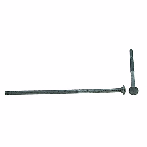 Prime-Line 9064160 Carriage Bolts, 3/8 In.-16 X 10 In., A307 Grade A Hot Dip Galvanized (10 Pack)