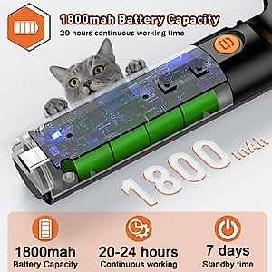 Pet Microchip Scanner,Alacrity 3-IN-1 Connections(2.4GHz Wireless+Bluetooth+USB)Animal Universal Microchip Tag Reader Scanner with 1.44” TFT Screen,800mA*H Rechargeable Battery,240 Pieces Data Storage