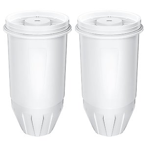 2-Pack ZR-017 Water Filter Replacement for Water Pitcher and Dispenser, 6-Stage Filter Replacement 0 TDS for Improved Tap Water Taste, Certified to Reduce Chlorine and Odor