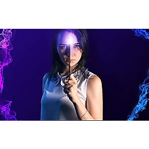 Cottage Garden Brown Woodgrain Pink Flower 13.75 inch Resin Collectible Witch Wizard Cosplay Magic Wand