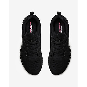 Skechers Women's Low-Top Trainers Sneaker, Black, 11