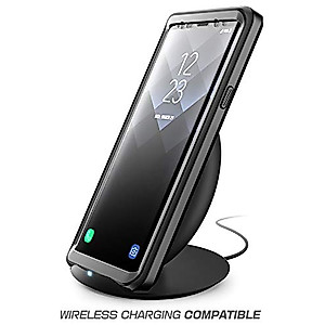 Clayco Xenon Series Case for Samsung Galaxy Note 9 (2018 Release), Full-Body Rugged Case with Built-in 3D Curved Screen Protector (Black)