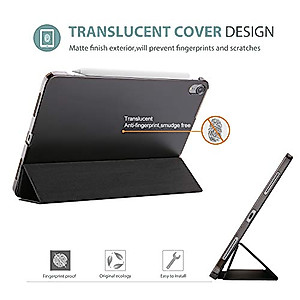 ProCase iPad Air 5th Generation Case 2022 / iPad Air 4th 2020 Case 10.9 Inch, Slim Stand Hard Back Shell Protective Smart Cover Cases for iPad Air 5th A2589 A2591/ Air 4th Gen A2316 A2324 -Black