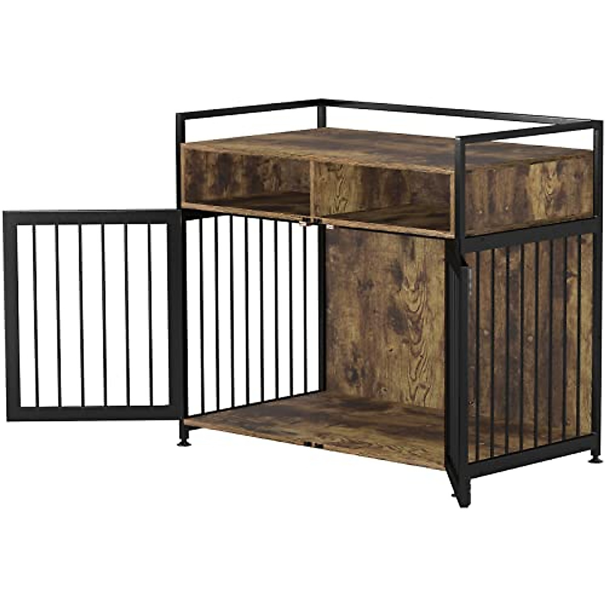 GDLF Dog Crate Furniture-Style Cages for Dogs Indoor Heavy Duty Super Sturdy Dog Kennels with Storage and Anti-Chew (41Inch = Int.dims:39.4”Wx22.2”Dx23”H)