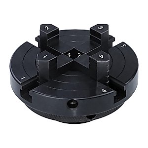 DEEFIINE 4 Inch Wood Lathe Chuck Set 1" x 8 tpi & 3/4"x16TPI Adapter, Self Centering 4 Jaw Wood Turning Chuck