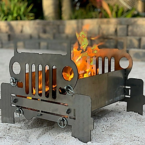 Fire Pits & Bowls, Multifunctional BBQ Grill Table, Garden Patio Heater, Outdoor Firepit Bowl for Camping Picnic Backyard Bonfire