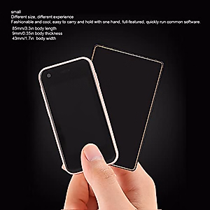 Zunate 2022 XS11 Mini 3G Smartphone Unlocked, 2.5Inch for Android Child Phone, 1GB 8GB WiFi Dual Sim Ultra Thin Mobile Phone, Student Pocket Cellphone (Sakura Pink)