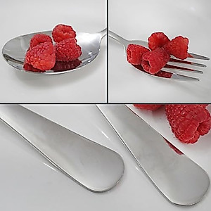 Cornucopia Serving Spoons & Large Serving Forks Set (4 pack, 2 of each); Buffet & Banquet Style Elegant Classic Serving Utensils