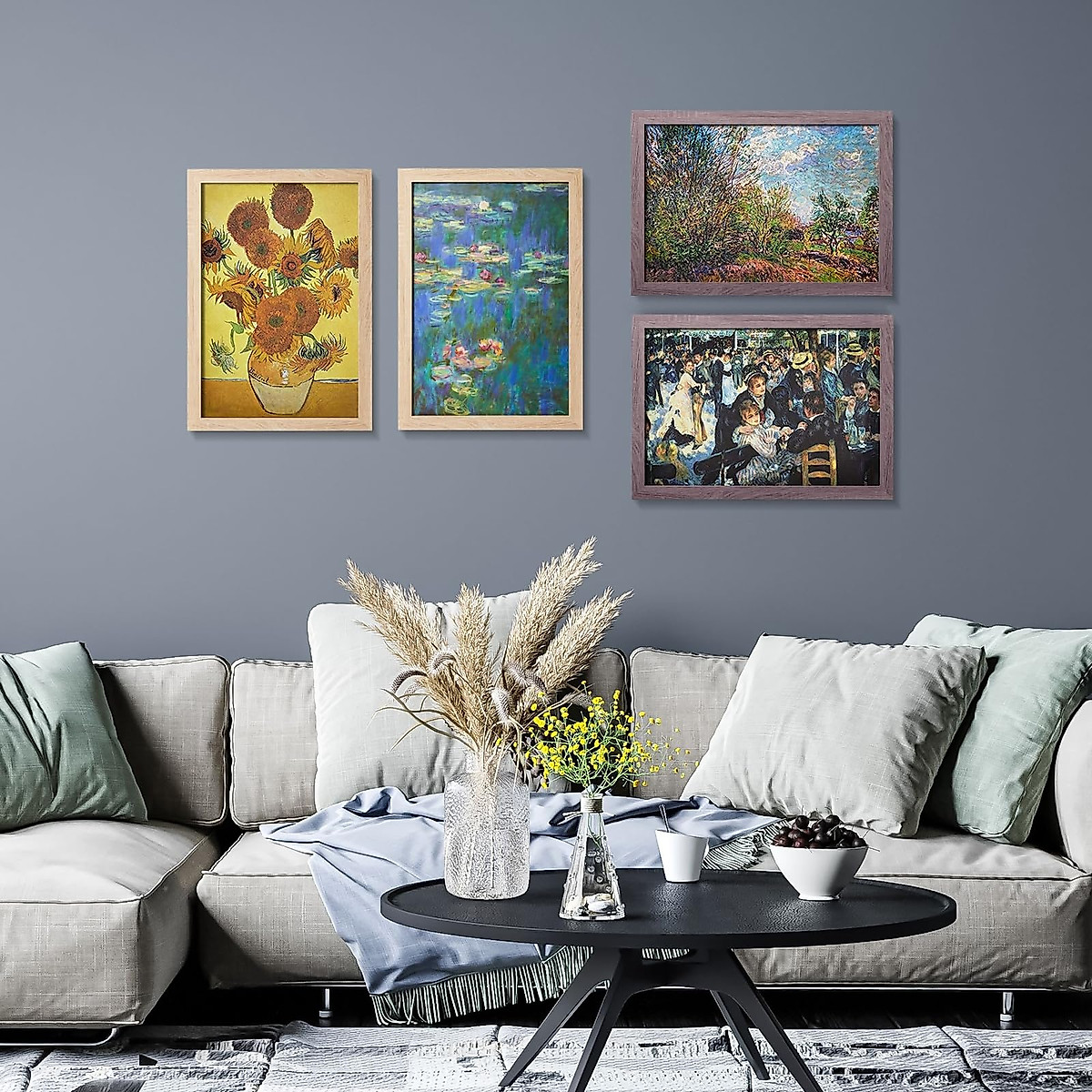 The Gifted Stationery 20 Pack Impressionist Artist Posters for Office, Dorm, Apartment, 13x19 in