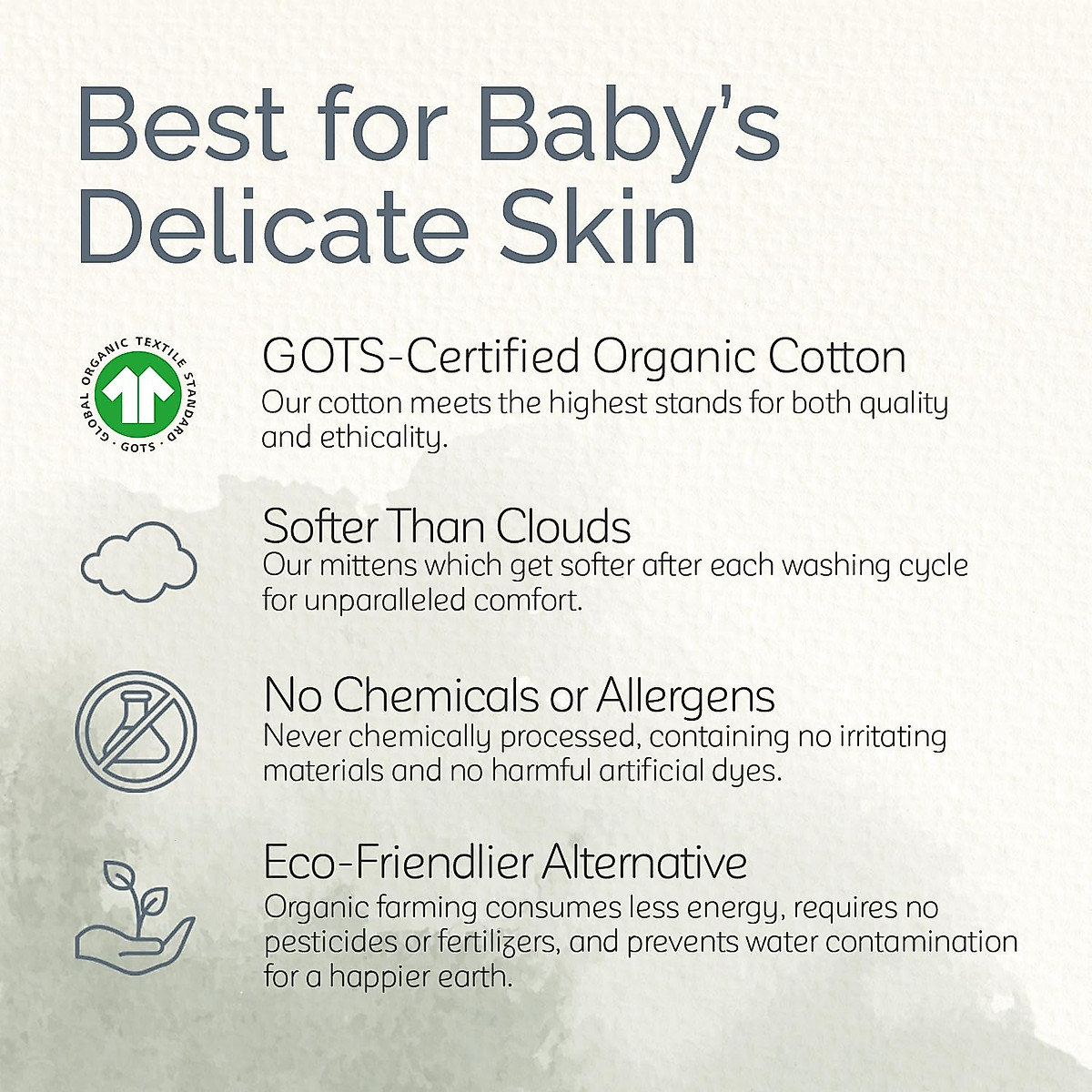 KiddyCare Baby Hand Mittens, Ultra Soft Newborn Gloves for Boys & Girls, Scratch-Resistant 0-6 Months, Breathable and Gentle Elastic Cuffs, Unisex Mittens for Everyday Comfort and Protection 4-Pack