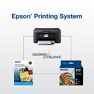 EPSON T212 Claria -Ink High Capacity Black & Standard Color -Cartridge Combo Pack (T212XL-BCS) for select Epson Expression and WorkForce Printers