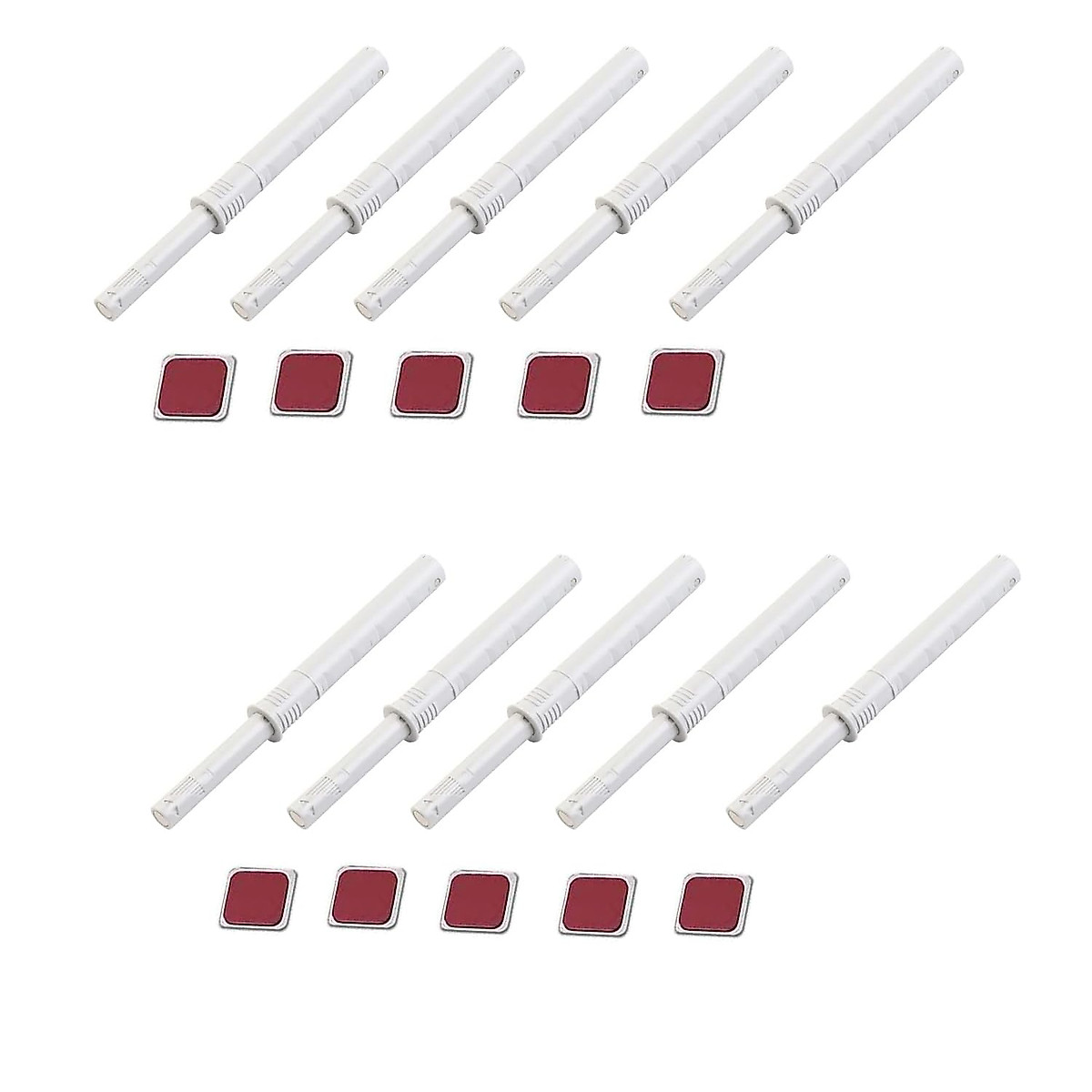 bjsdkff 10 Pack Magnetic Push Latches for Cabinet Door,Push Latches for Cabinets,Cabinet Magnet Latch,for Closet Cupboard Wine Cabinet Drawer Sliding Door Lock Pop-up Door Lock