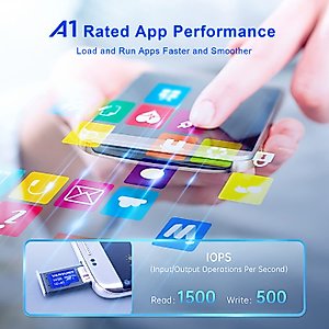 Vansuny Micro SD Card 64GB 3 Pack microSDXC Memory Card with SD Adapter A1 App Performance V30 4K Video Recording C10 U3 Micro SD for Phone, Security Camera, Dash Cam, Action Camera