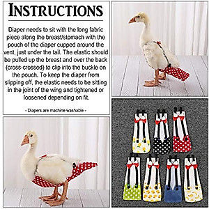 Bonaweite Pet Diaper Nappy Poultry Cloth for Goose Duck Hen Chicken Fashionable