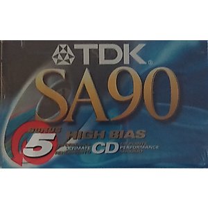 TDK SA90 High Bias Cassettes, 5-Pack