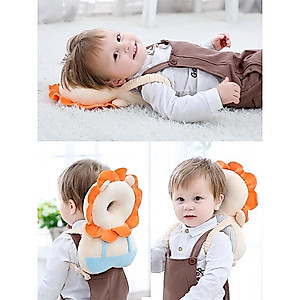 Baby Walkers Protective,Toddler Adjustable Baby Head Protection, Safety Pad Backpack for 5-24 Months Baby Learning Walking Crawling,Baby Head Protection Pad. (E)