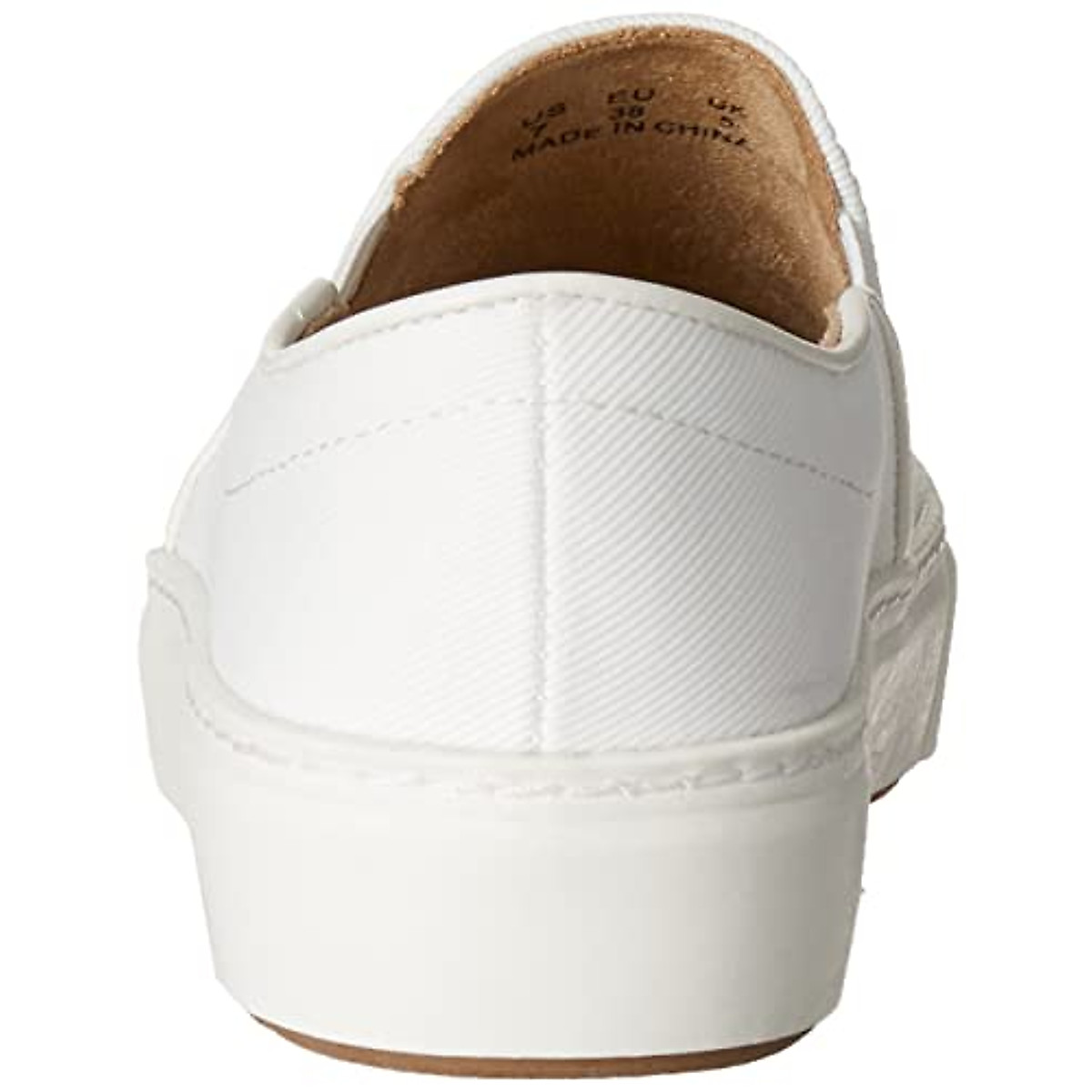 Amazon Essentials Women's Slip on Sneaker, White, 10