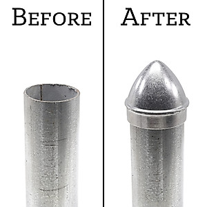 Chain Link Fence 1 5/8" External Acorn Post Caps | Die Cast Aluminum Caps | Chain Link Caps | (Pack of 10)