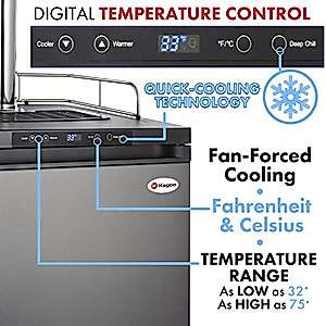 Kegco MDK-309SS-01 Keg Dispenser, Stainless Steel