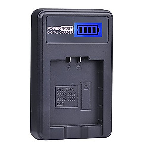 PowerTrust 2 Pack CGA-S006 CGR S006 S006E S006A S006 DMW-BMA7 DMW BMA7 Battery + LCD USB Charger for Panasonic DMC FZ7 FZ8 FZ18 FZ28 FZ30 FZ35