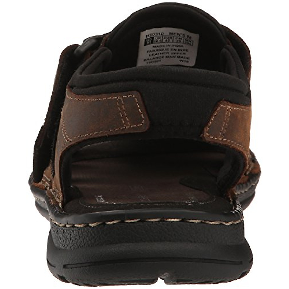 Rockport mens Darwyn Fishermen Fisherman Sandal, Brown Ii Leather, 9.5 US