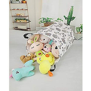 MAIZMZ Large Waterproof Storage Bin Lightweight Organizer Basket for Laundry Hamper Toy Bins Gift Baskets Dirty Clothes College Dorms Kids Bedroom Bathroom(Animals)