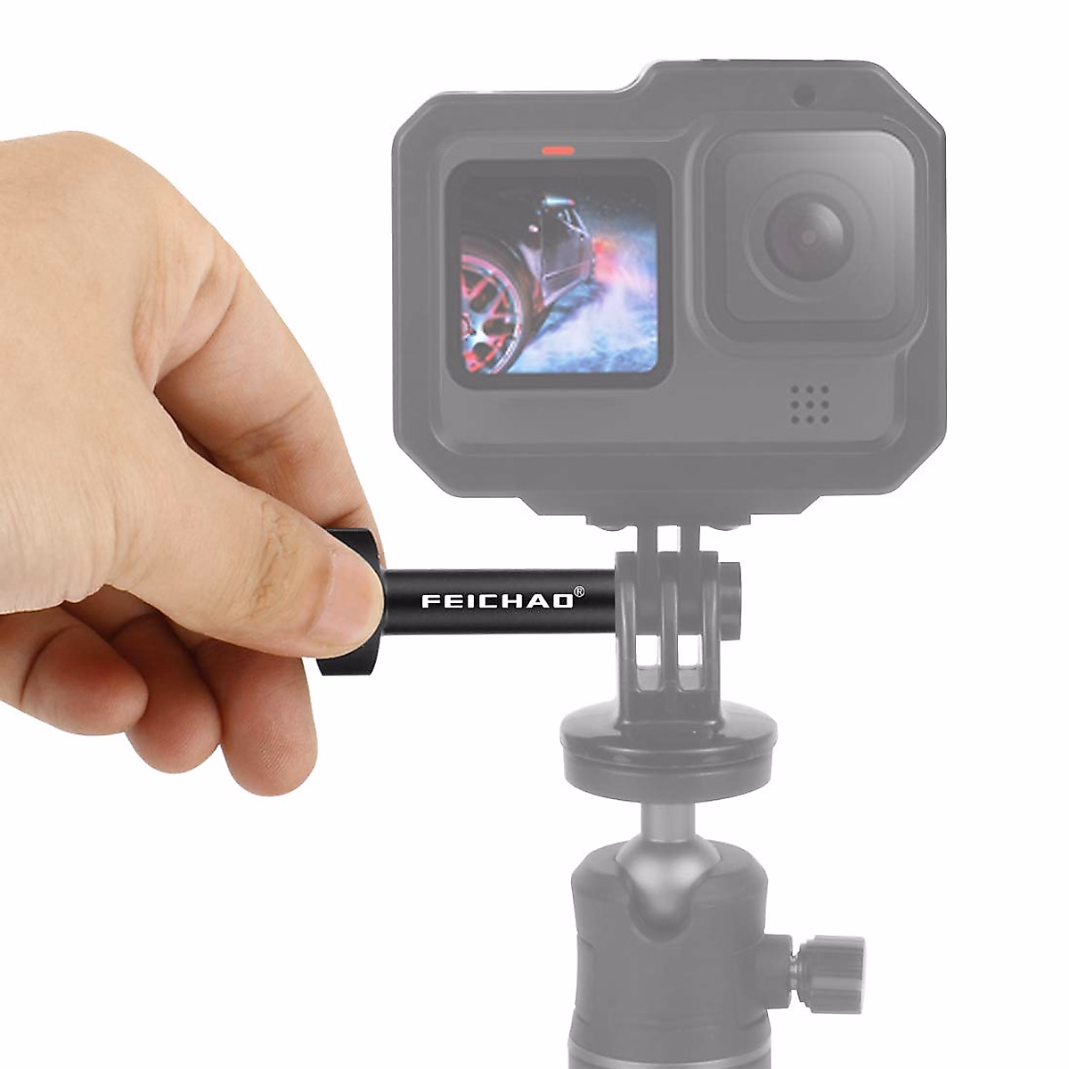 FEICHAO 3Pcs CNC Thumbscrew M5 Compatible for GOPRO Hero 9 Hero 8 Hero 7 MAX All Series/ EK7000 4K and Other Cameras (2.52in / 64mm)