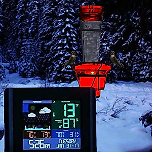 Hummingbird Feeder Heater, Heated Feeders for Outdoors,Bird Heater Attaches to Bottom Feed Hummingbirds in Freezing Weather Winter Outdoor Garden(Feeder NOT Included) Red