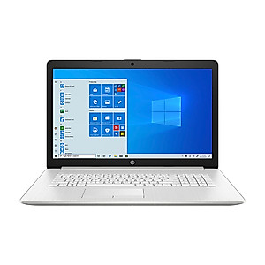 HP 17.3" FHD Laptop Computer, 11th Intel Core i5-1135G7 Processor, 24GB RAM, 1TB HDD+512GB PCIe SSD, Intel Iris Xe Graphics, HD Audio, Bluetooth, HDMI, Windows 10S, Silver, 32GB Hotface USB Card