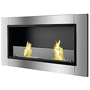 Recessed Wall Ventless Bio Ethanol Fireplace - Lata | Ignis