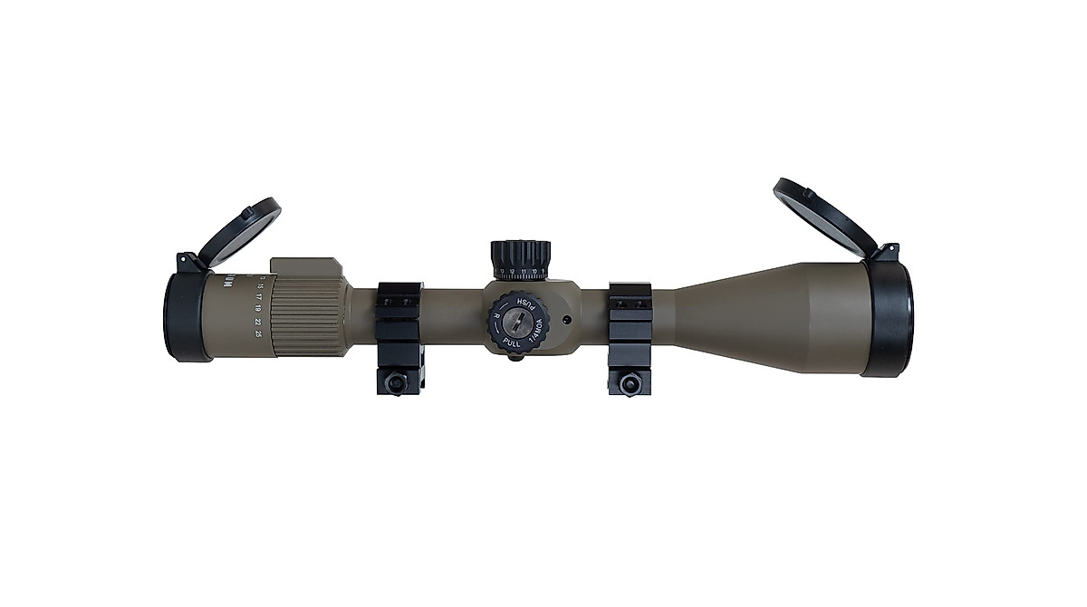 Monstrum G3 5-25x50 FFP Rifle Scope | Flat Dark Earth | Monstrum Extended Length Offset Scope ...
