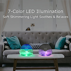 Sirena Twister Deluxe Pack (Black) including Fragrance Pack- Water Filter Air Freshener For Home and Office - Essential Oil Aroma Diffuser With LED Night light - Small Air Cleaner For Smoke and Pets