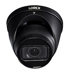 Lorex LNE9282BW-4PK 4K (8MP) Black Nocturnal Motorized Varifocal Smart IP Dome Security Camera, with Listen in Audio (4-Pack). Compatible with N881B, N882B and NR900X NVRs