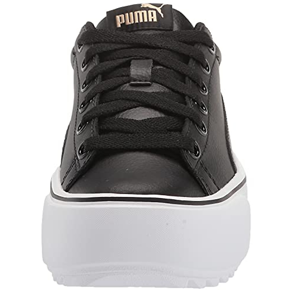 PUMA womens Kaia Platform Sneaker, Black, 9 US